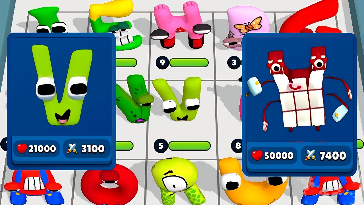 Merge Alphabet Combine + Merge Number Lore Block Color Run ⭐⭐ ...