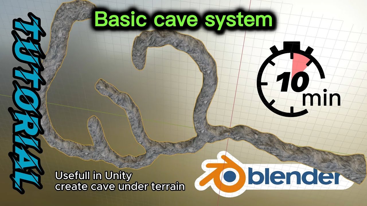 Few minutes Blender - Cave system for Unity (10 min) - YouTube