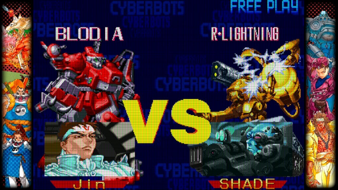 JIN vs SHADE (CYBERBOTS) Capcom Fighting Collection! - YouTube