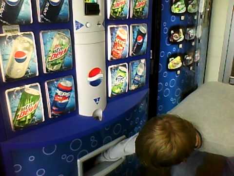 Buying A Water From A Walmart Vending Machine - YouTube