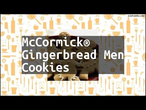 Recipe McCormick® Gingerbread Men Cookies - YouTube