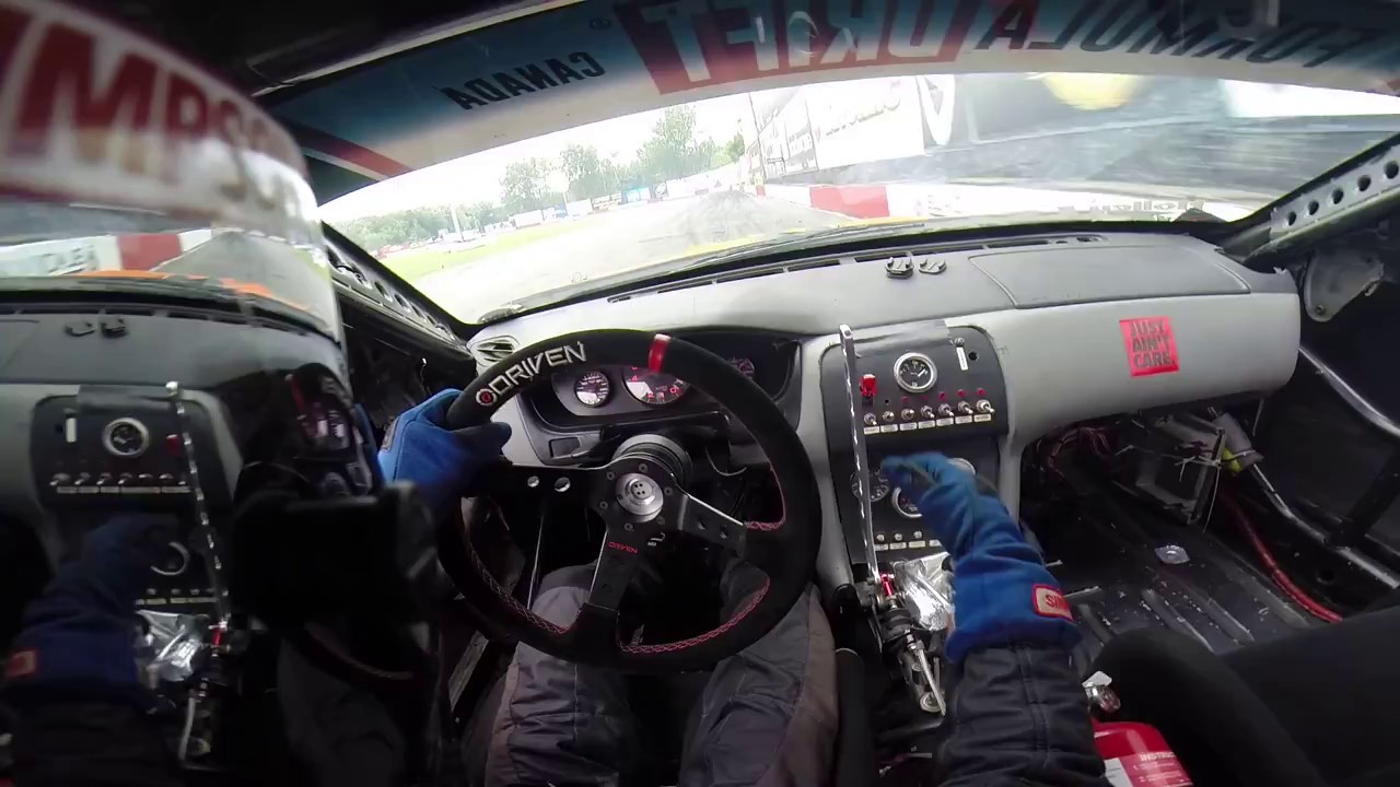In Car Drift POV - Formula Drift Canada 1st Place - Tyler Nelson - YouTube