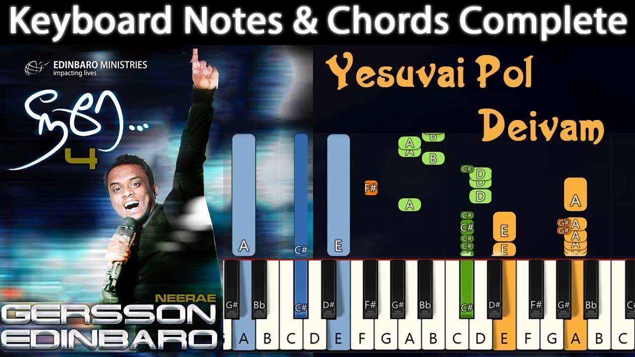 Yesuvai Pol Keyboard Notes & Chords | இயேசுவை போ | Neerae 4 Gersson ...