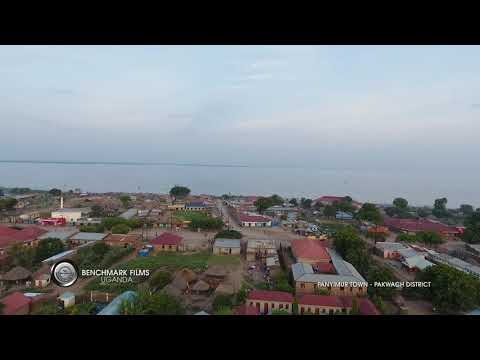 Lake Albert Aerial View & Panyimur Town In Pakwach Uganda - YouTube