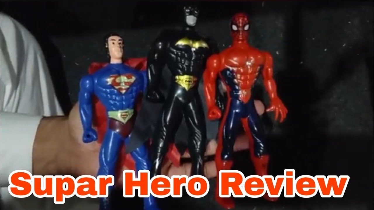 Supar Hero Bat Man - Supar Man - Spider Man New Toys Review - YouTube