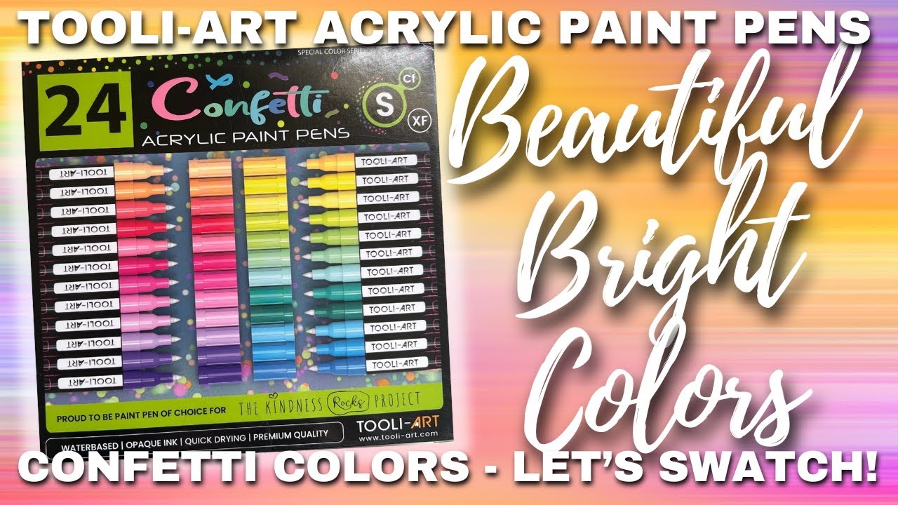 BEAUTIFUL BRIGHT HAPPY COLORS! | TOOLI-ART PENS - CONFETTI COLORS | Let ...