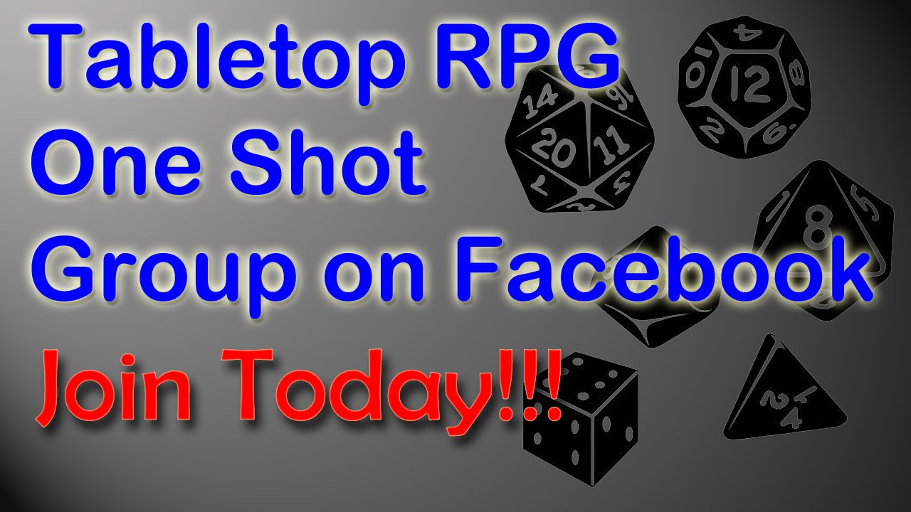 D&D5e Pathfinder On Tabletop RPG One Shot Facebook Group - YouTube