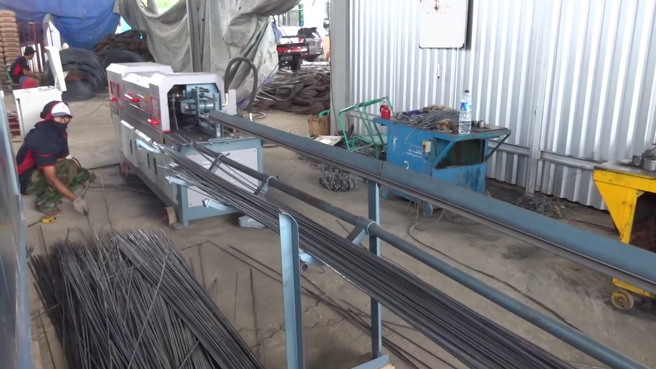 6-14mm Automatic Rebar Cutting and Straightening Machine - YouTube
