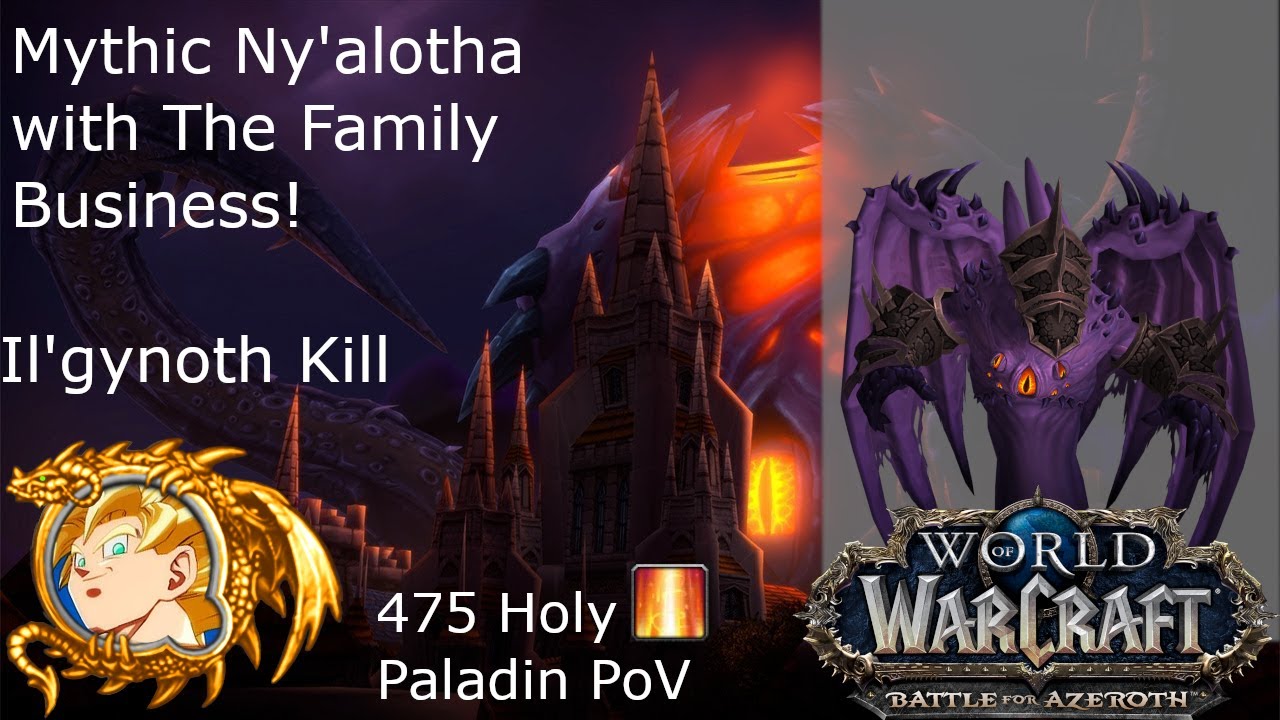 Mythic Il'gynoth 475 Holy Paladin PoV - World of Warcraft BFA - YouTube