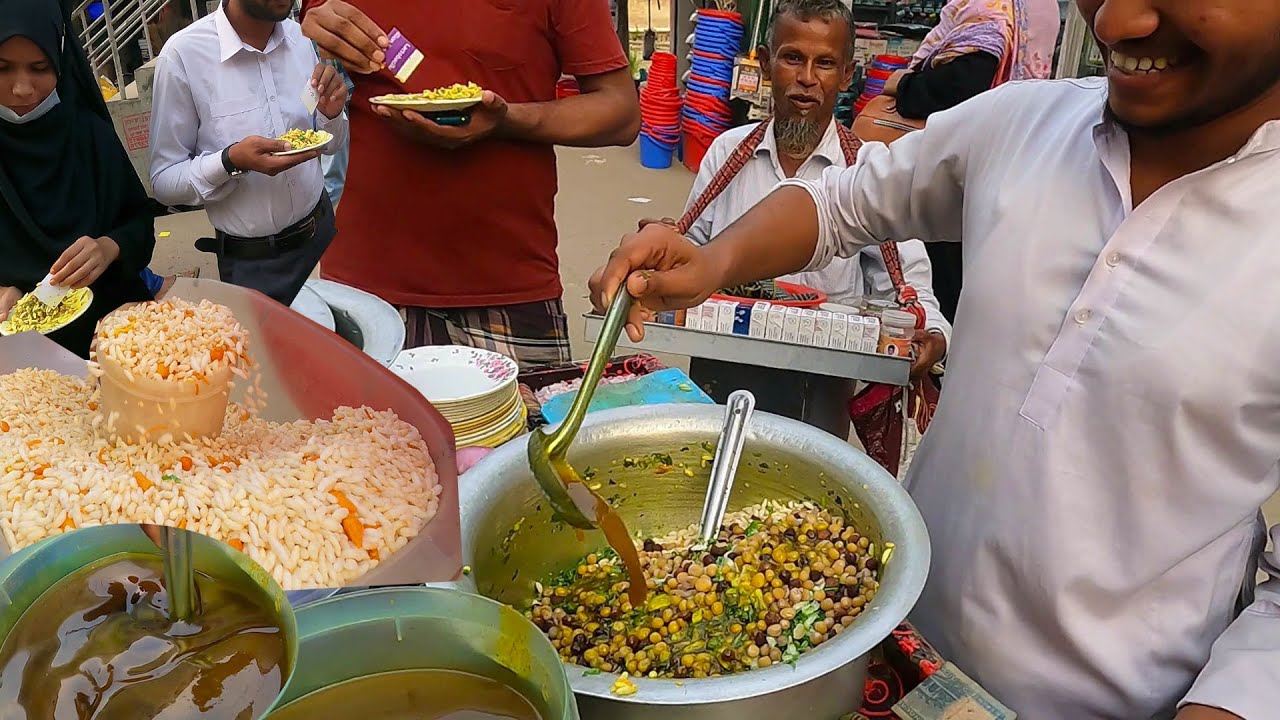 Cost Only 10 Taka Plate Jhal Muri Amazing Sharp Knife Skills cost-only-10-taka-plate-jhal-muri-amazing-sharp-knife-skills