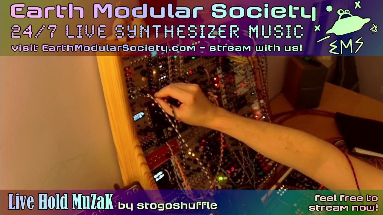 Live modular synthesizer performances 24/7 with Earth Modular Society - YouTube
