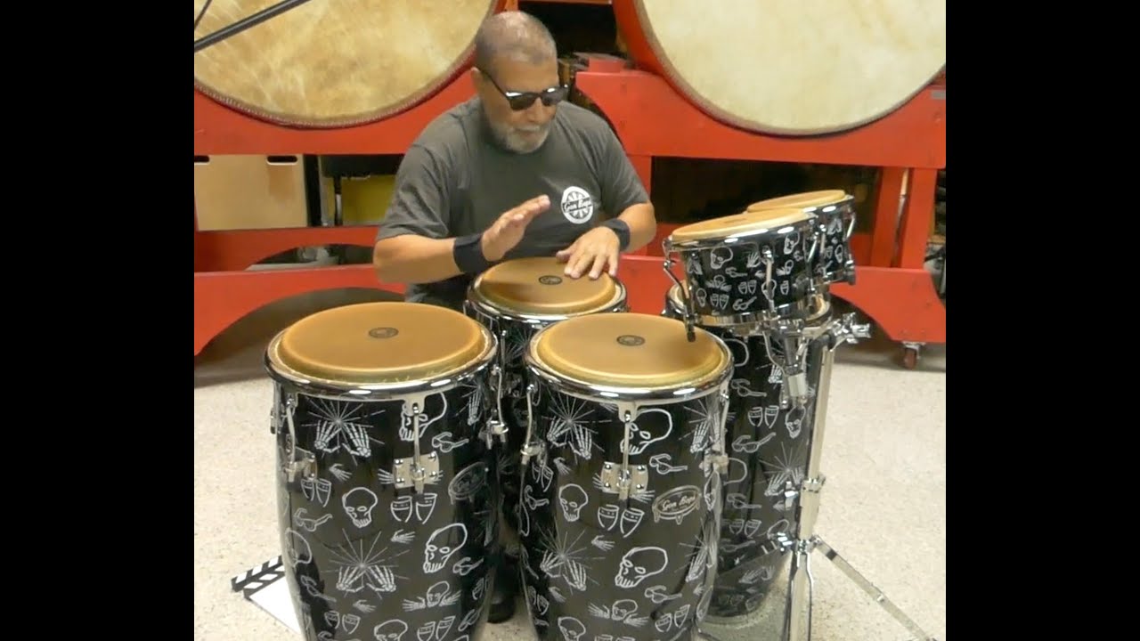Lenny Castro Signature Series Congas & Bongos - YouTube