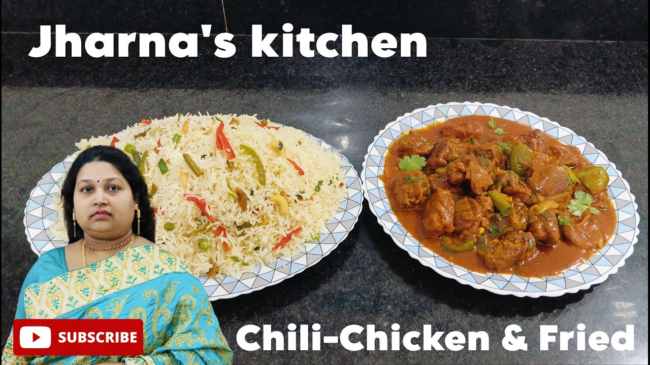 ঝর্ণার রান্নাঘরে চিলি চিকেন আর ফ্রাইড রাইস || Chili Chicken and Fried ...