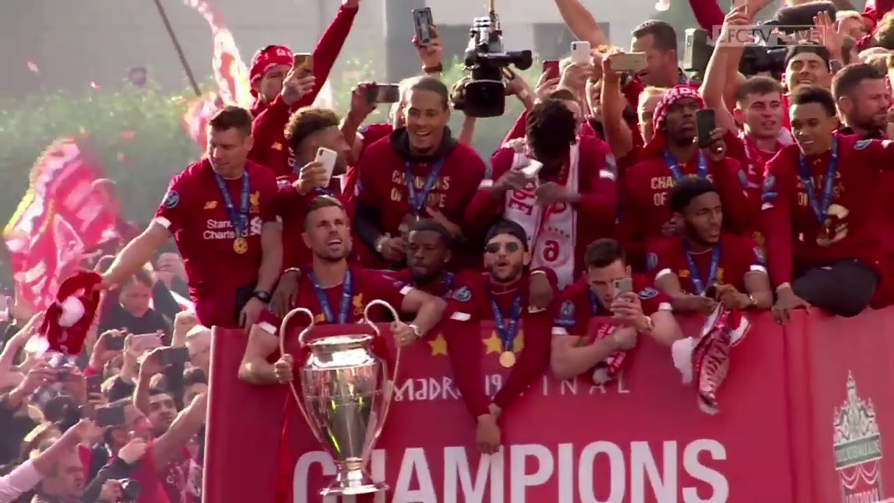 Liverpool Champions League Parade 2019 (with music) - YouTube
