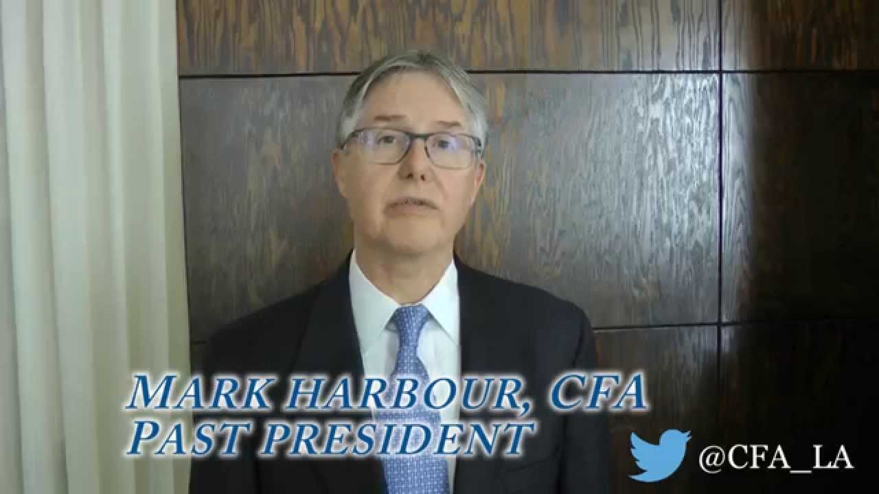Mark Harbour On Being a Member of CFA Society Los Angeles - YouTube