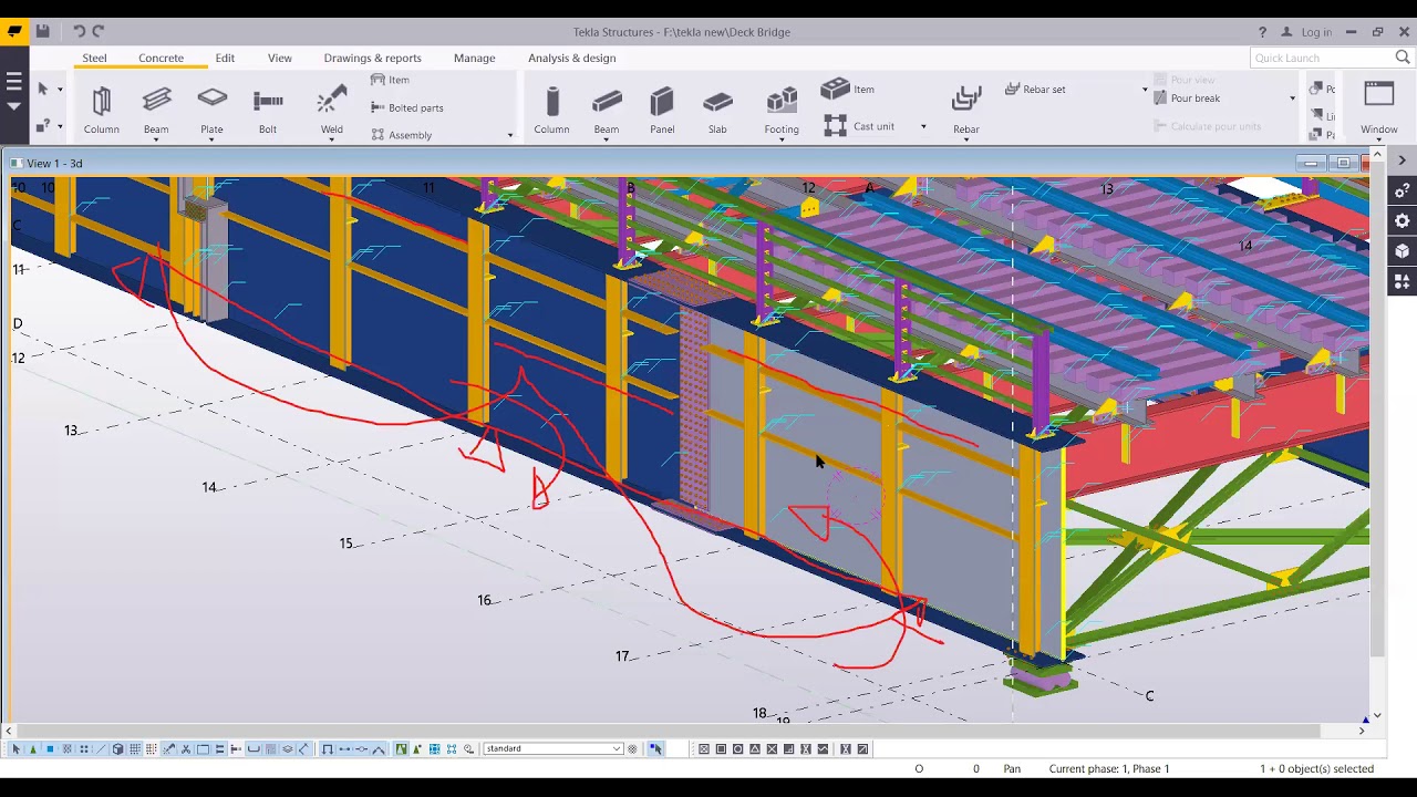 Parts of steel bridges 2 - YouTube