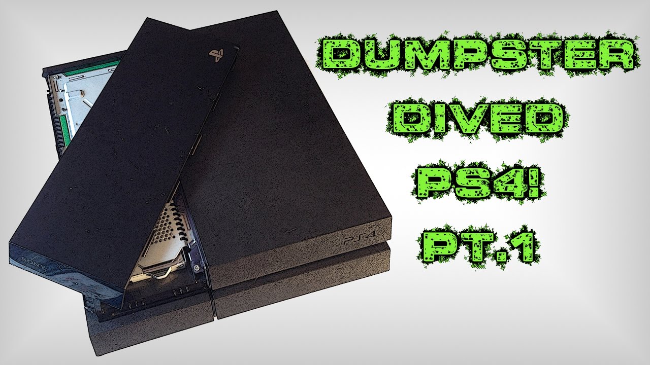 I Dumpster Dived a PS4-My Best Video Game Dumpster Haul - YouTube