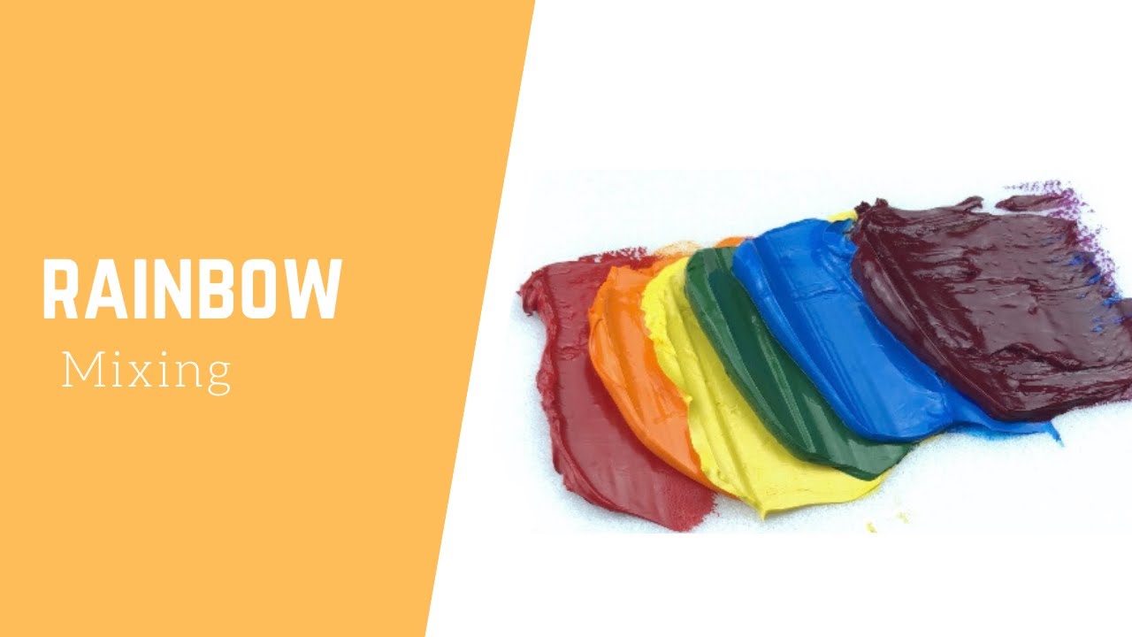 Mixing Colors - Rainbow 물감섞기 무지개 - YouTube