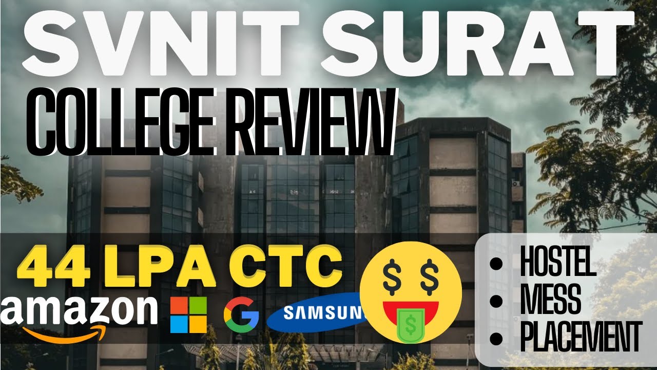 SVNIT Surat| Placements |🔥| Campus Tour | Hostel life | College Review ...