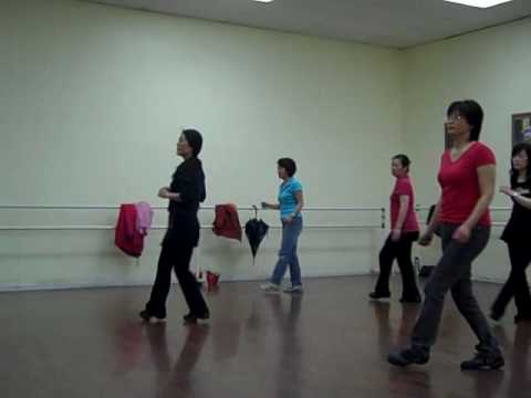 Line Dance Stroll Along Cha Cha - YouTube