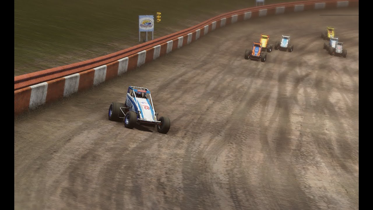 SRX The Game Race Now: Circle Lake in 305 Sprint Midgets - YouTube