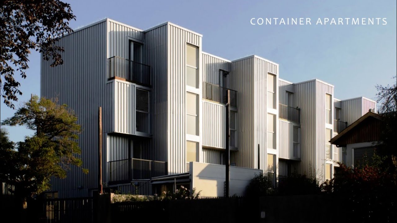 Shipping Container Low-cost Housing Apartments - YouTube