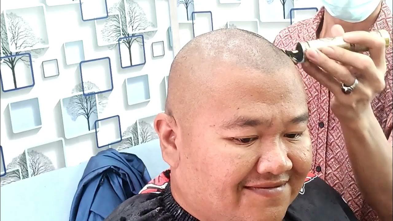 RAMBUT BOTAK cukur MODEL BOTAK pelanggan LAMA KEMBALI - YouTube