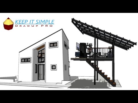 Loft Floor and Shed Roof in Tubular Steel - YouTube