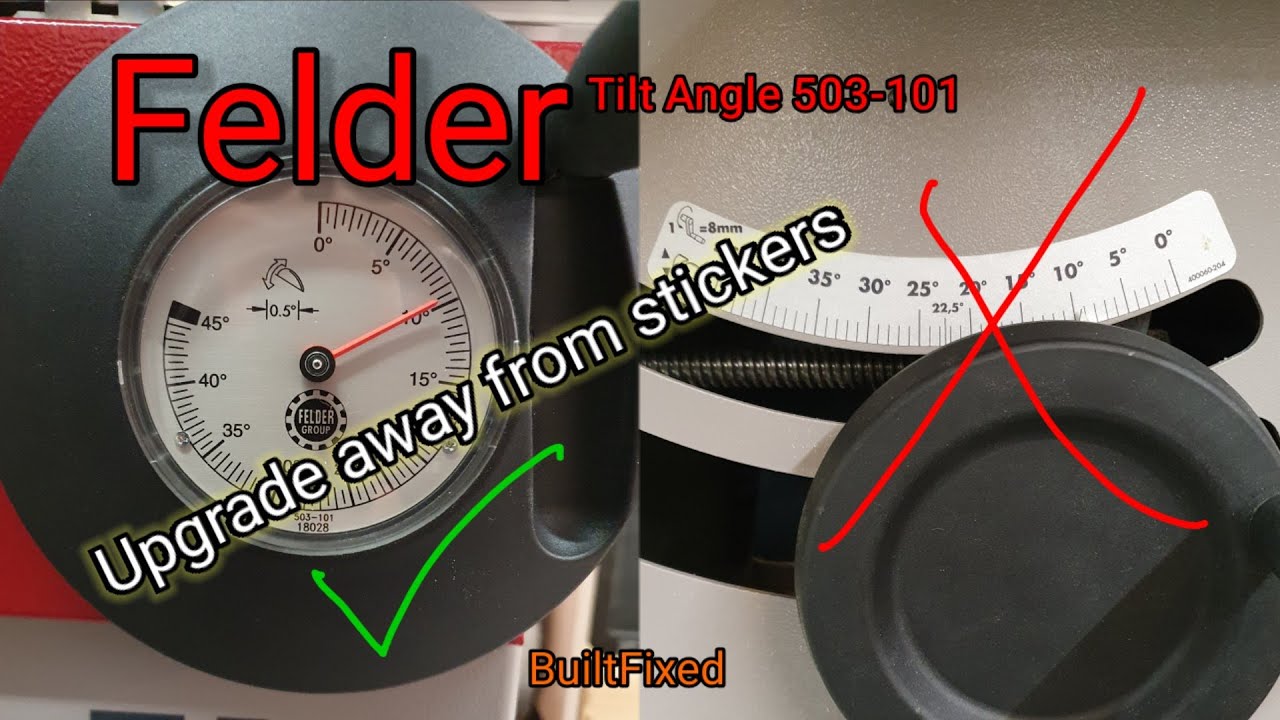 Felder Hammer saw tilt angle indicator - YouTube
