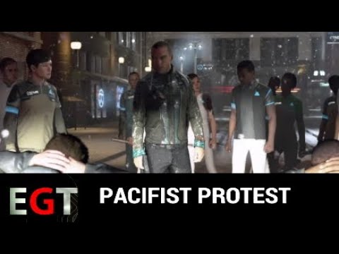 DETROIT: BECOME HUMAN| PACIFIST PROTEST - YouTube