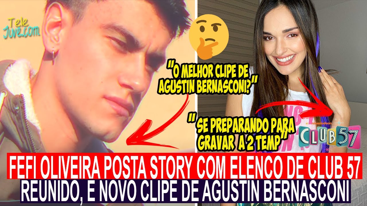 FEFI OLIVEIRA POSTA STORY COM ELENCO DE CLUB 57 REUNIDO, E ATOR EX-SOU ...
