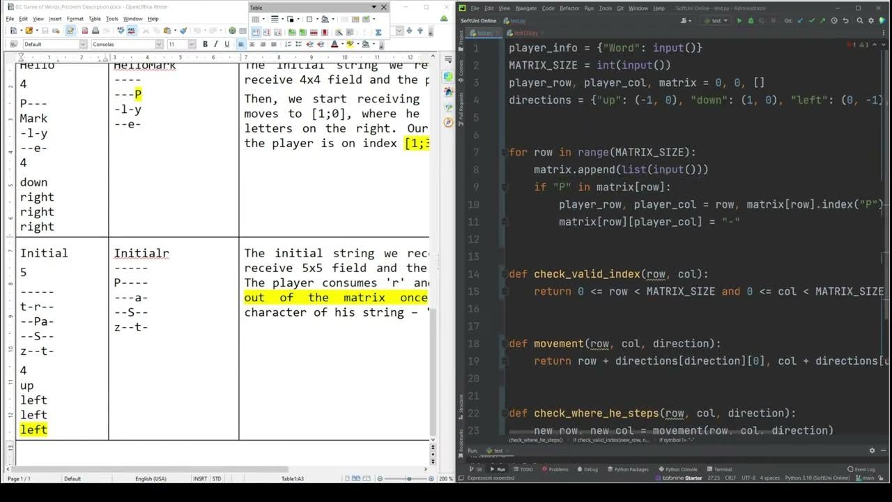 SoftUni Advanced - 02. Game of Words - Python Advanced Retake Exam - 16 December 2020 - YouTube