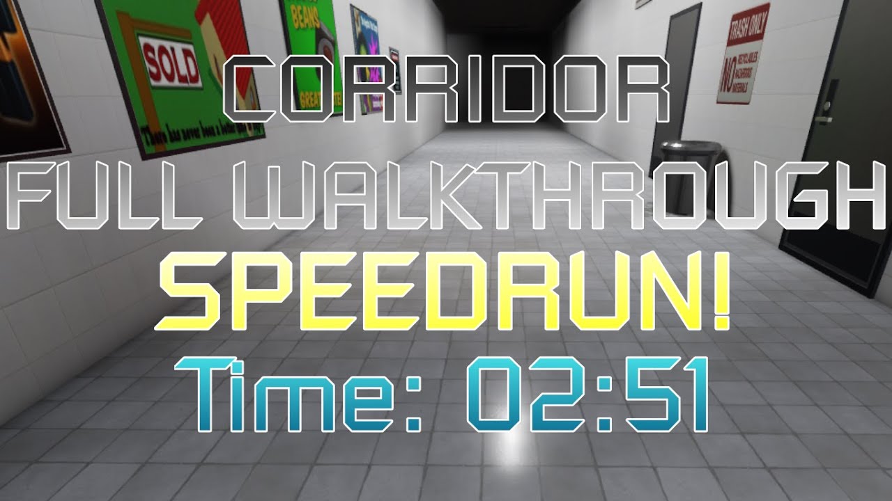Roblox | Corridor | Speedrun (02:51) | FULL WALKTHROUGH! - YouTube