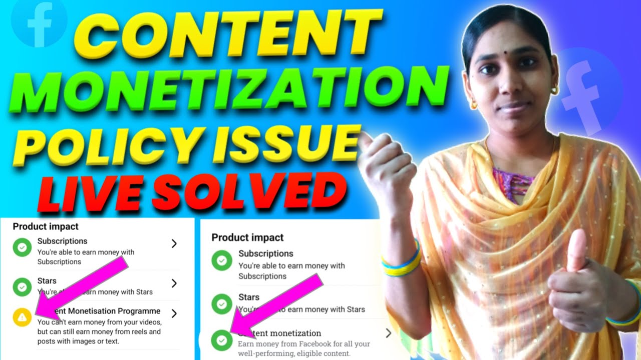 Facebook Content Monetization Policy Issue || Facebook Monetization ...