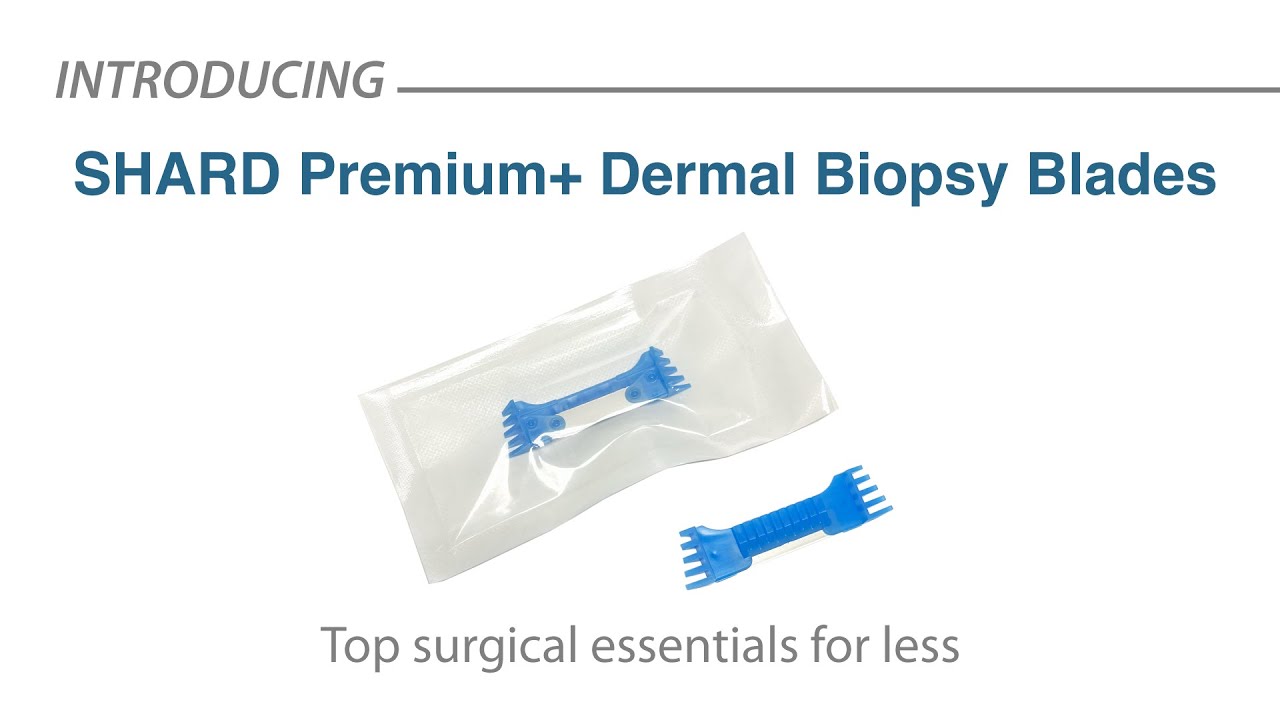 SHARD Premium Dermal Biopsy Blades by AD Surgical - YouTube