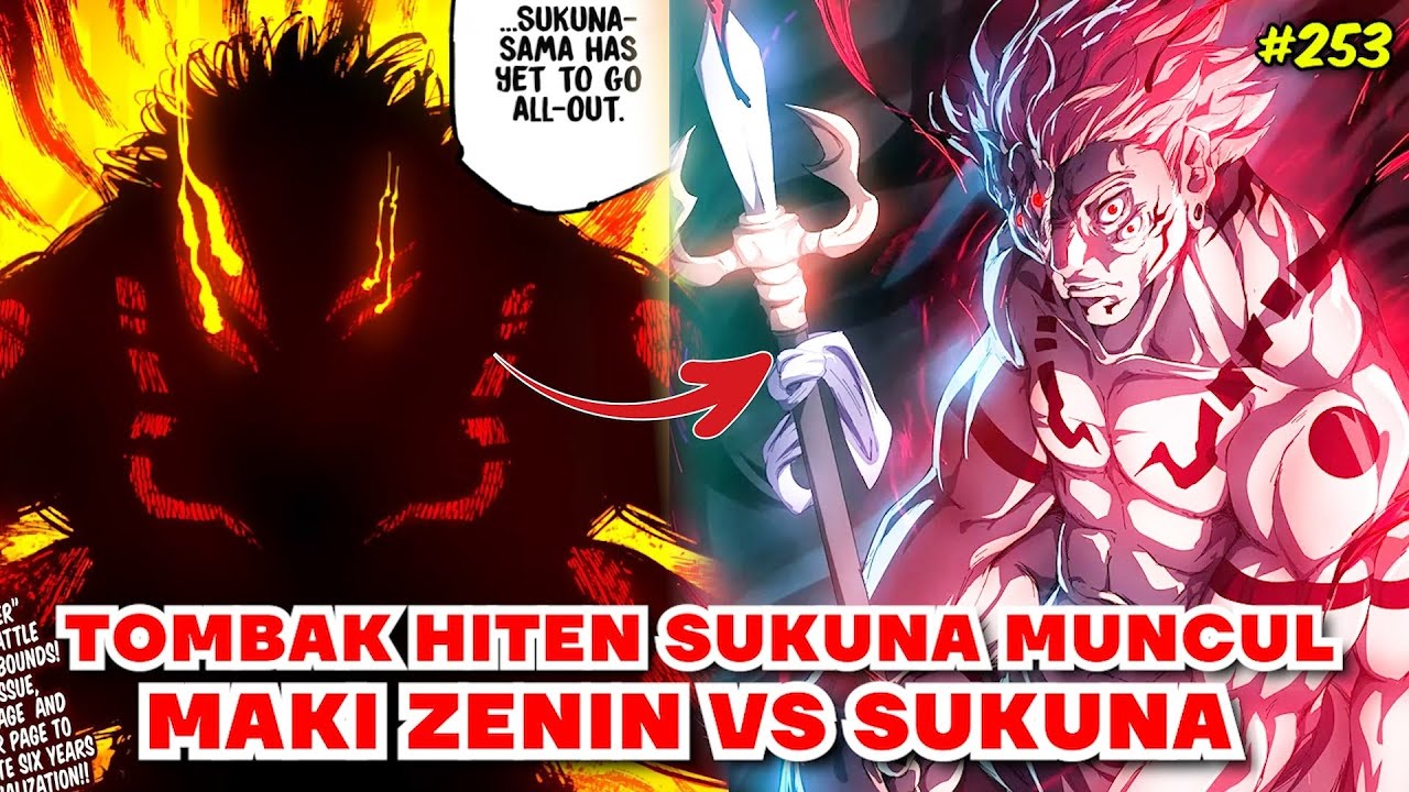 SUKUNA MENGGUNAKAN HITEN !! SENJATA MAKI VS SENJATA SUKUNA!! JUJUTSU ...