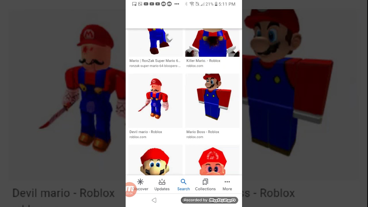 Evil Mario in Roblox - YouTube