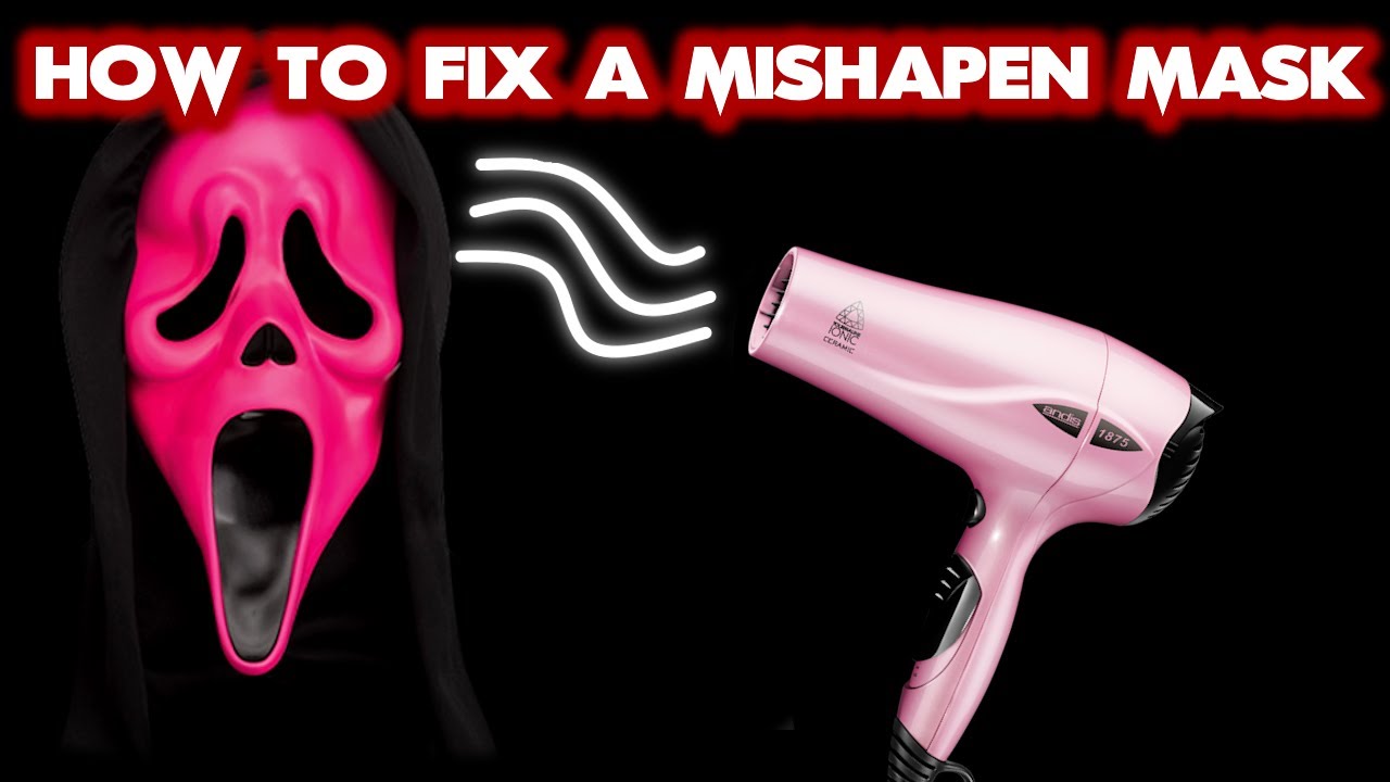Ghostface Mask Mods Part 2: How to Reshape a Dented Mask - YouTube