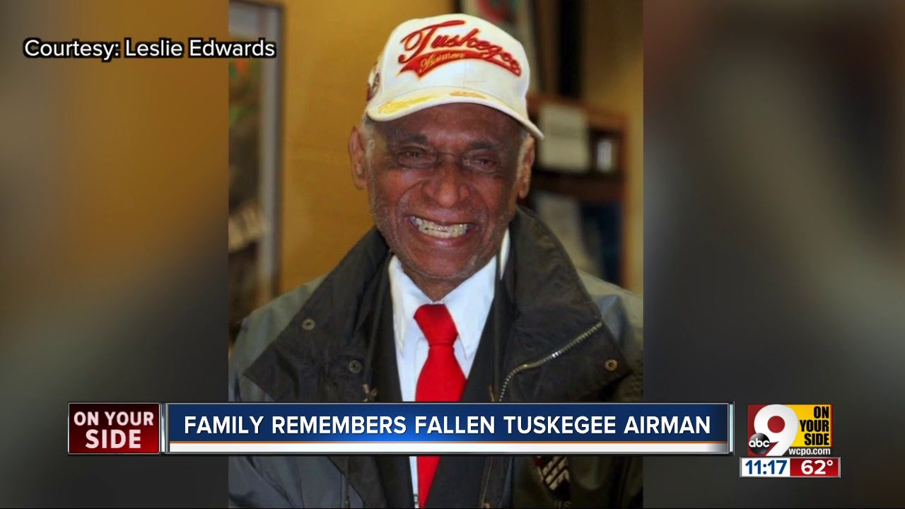 Tuskegee Airman Leslie Edwards dies at Cincinnati VA Hospital - YouTube