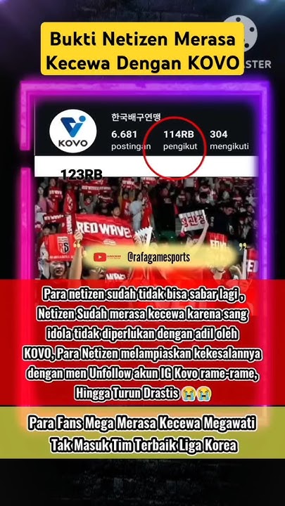 Bukti Kekecewaan Terhadap KOVO, Netizen Unfollow Akun iG Kovo #shortvideo #netizen #fyp - YouTube