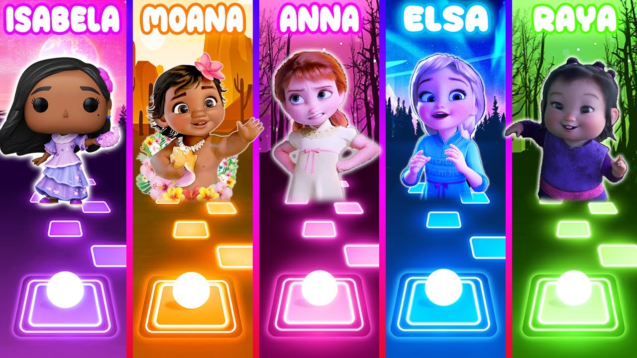 Baby Isabela Vs Baby Moana Vs Baby Ann Vs Baby Elsa Vs Baby Raya ...
