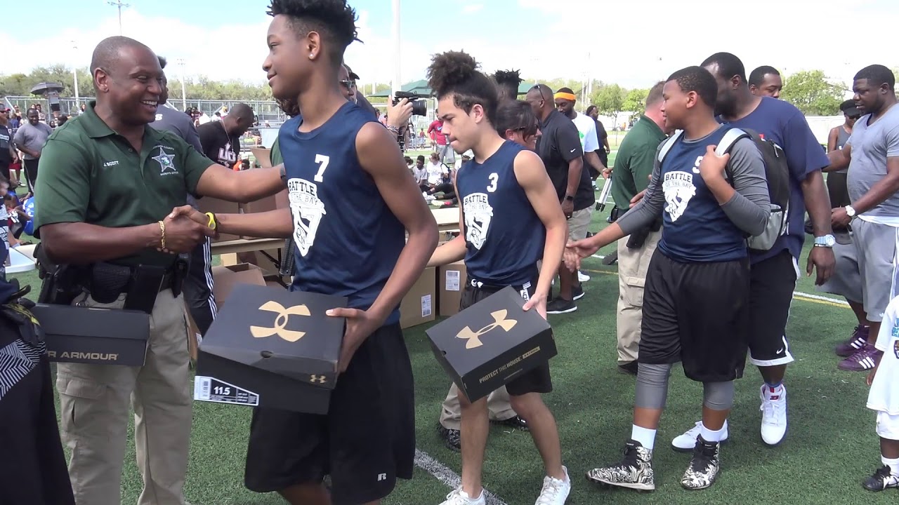 Cops and Cleats Program 2018 Tampa Florida - YouTube