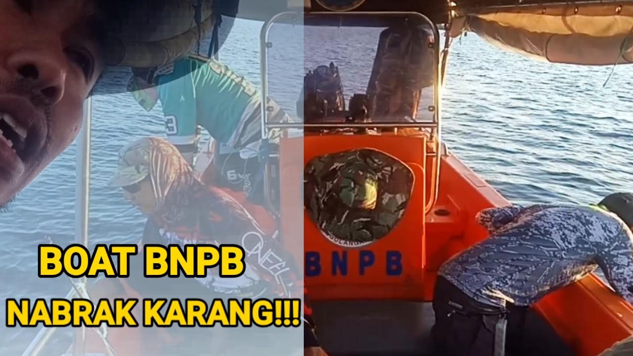 DETIK DETIK Perahu BASARNAS Nabrak Karang!!! - YouTube