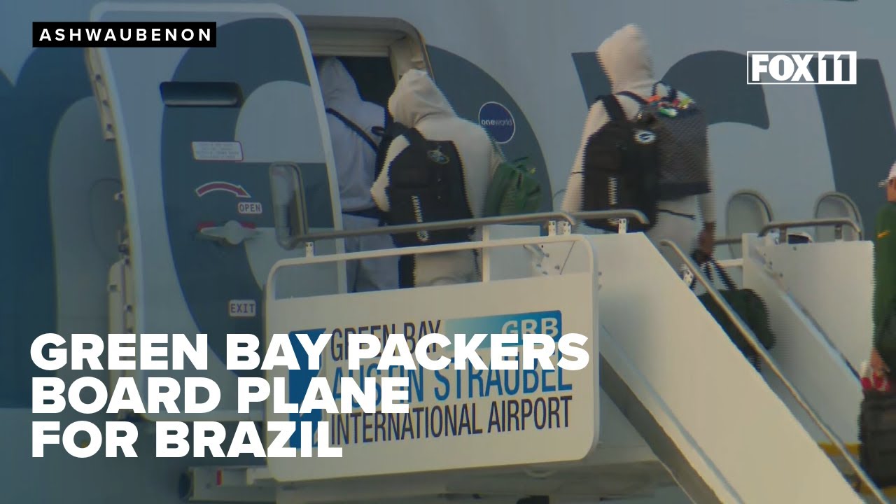 Green Bay Packers send-off to Brazil - YouTube