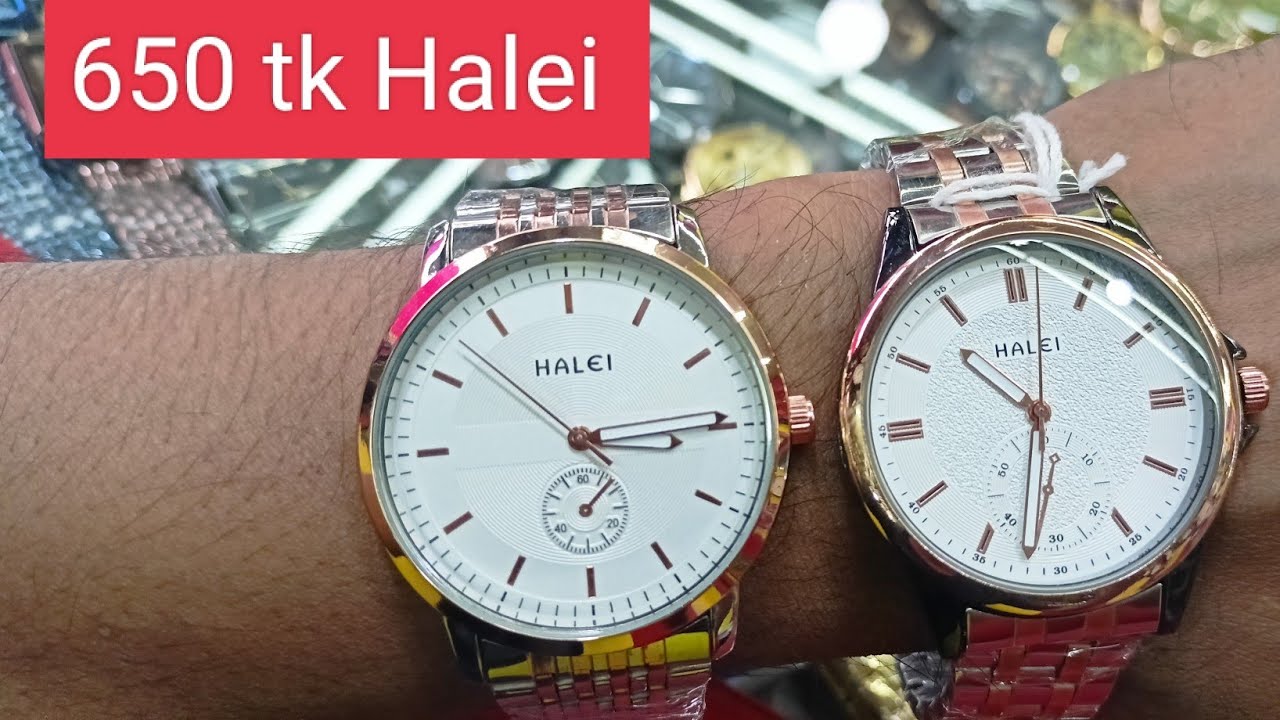 stainless steel halei watch peric 650 tk no waterproof #halei # ...