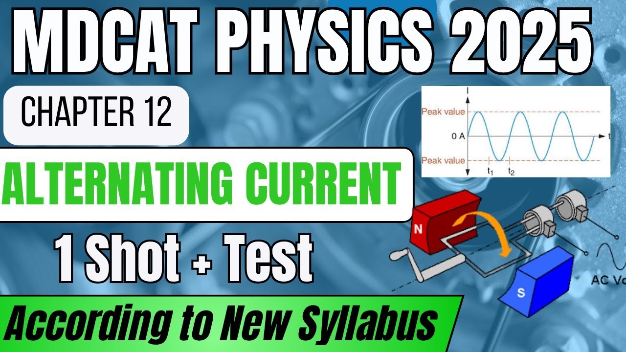 MDCAT Physics Lectures 2025 Alternating Current One Shot I MDCAT Physics Alternating Current I ...