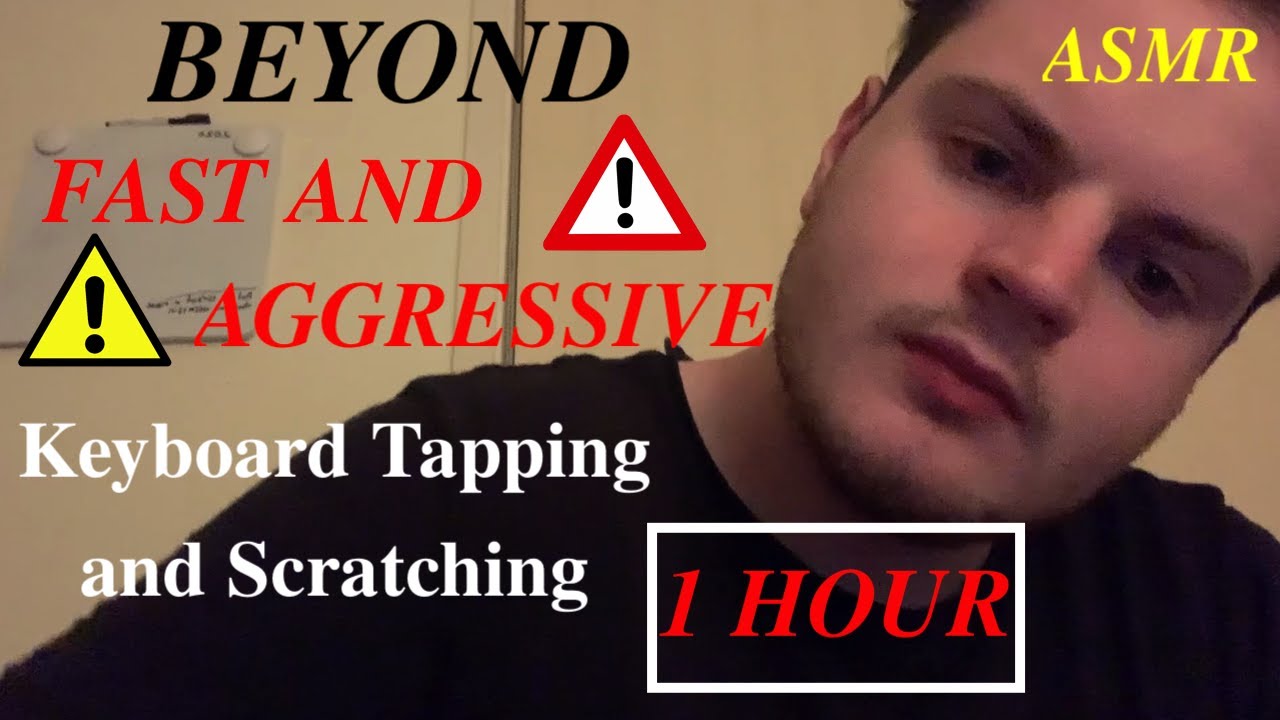1 Hour ASMR Extremely Fast and Aggressive Keyboard Tapping and Scratching (lofi) [No Talking ...