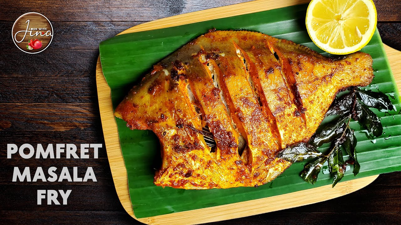 POMFRET FISH FRY | PAMPLET FRY | POMFRET MASALA FISH FRY | HOW TO FRY ...