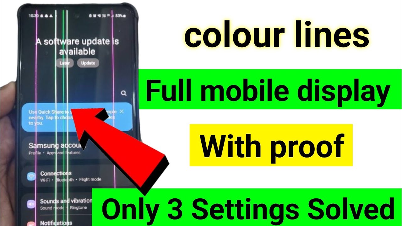 🛑how to fix color lines on phone screen | color lines on phone screen ...