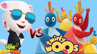 Cbeebies Twirlywoos the Very Important Lady vs Talking Tom Gold Run ...